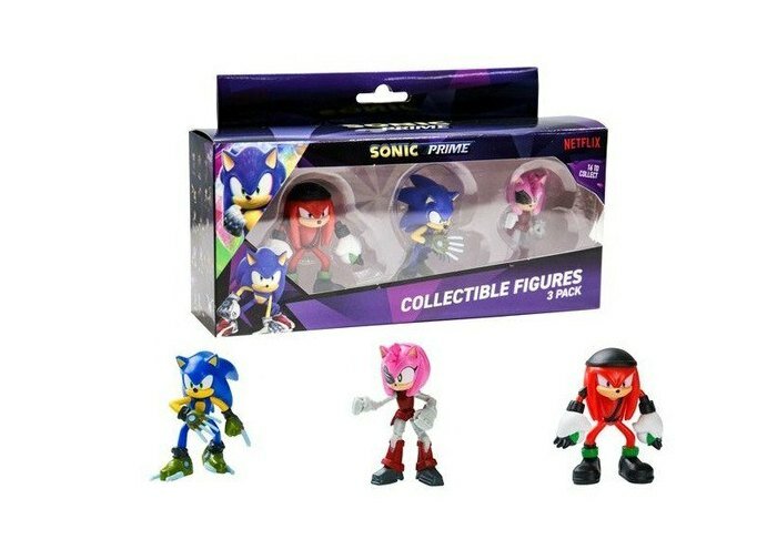 Sonic Prime фигурка 3 шт в коробке с окном: вид 4, (5х22х13), (SON2021-D)