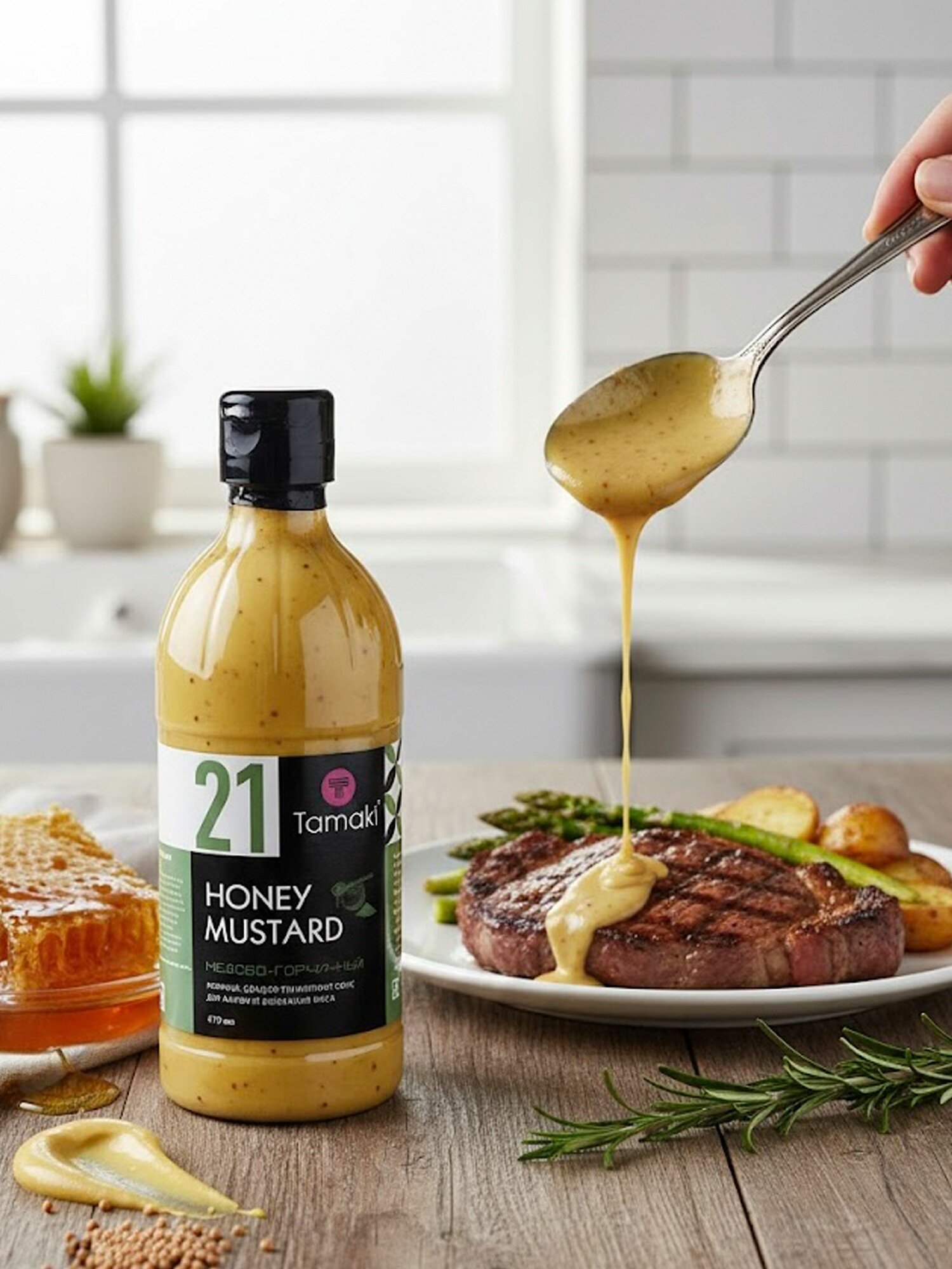 TAMAKI (Тамаки) Соус Медово-горчичный, 470 мл