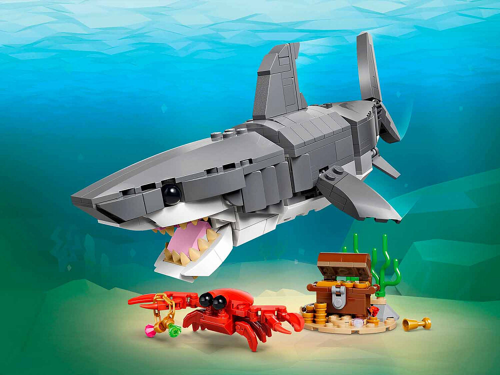 Конструктор LEGO Creator 31381 Конструктор Свирепая акула с сундуком сокровищ