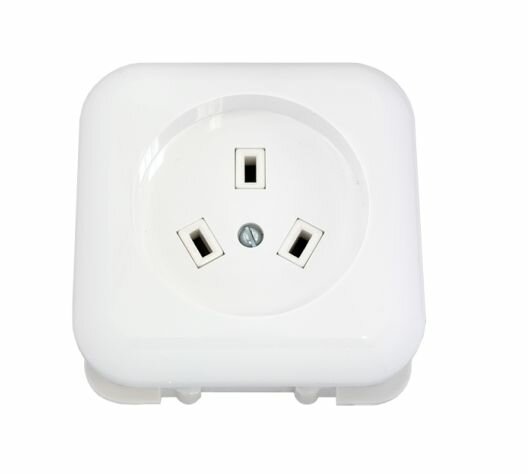 Разъем для электроплит БелТИЗ скрытый 3-контактный, 250 В, пластик, белый