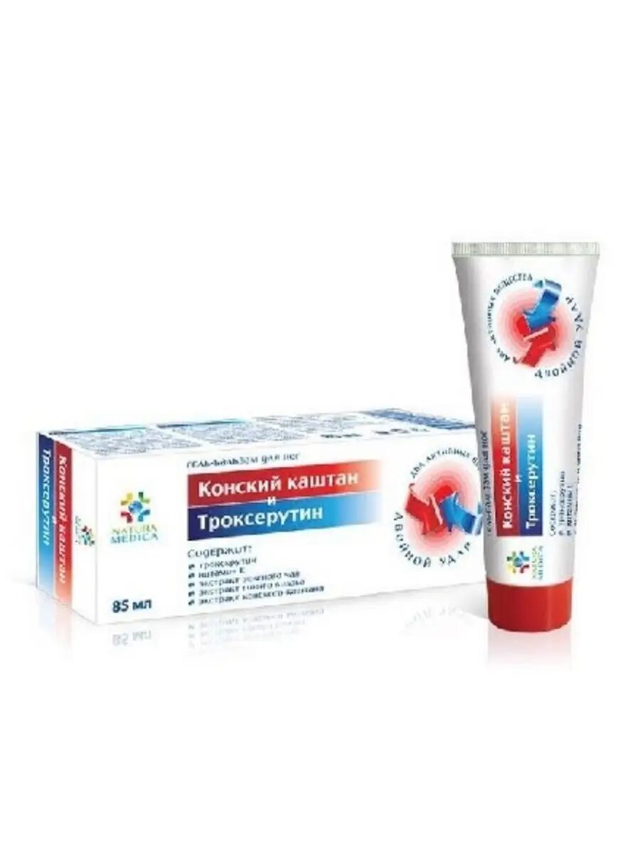 Natura medica гель-бальзам для ног конский каштан 85 мл