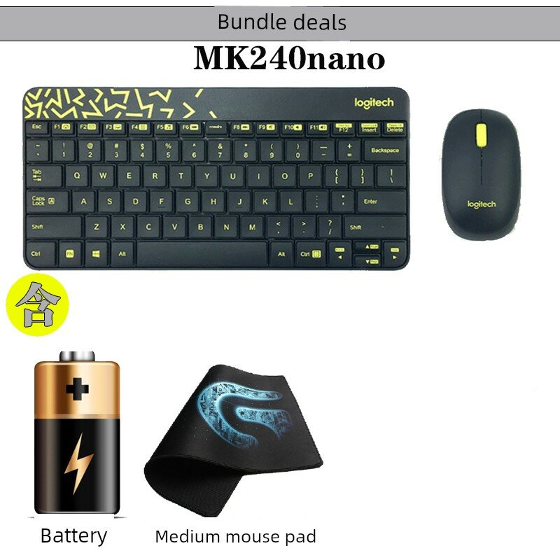 Беспроводной комплект Logitech MK245: мини-клавиатура и мышь, портативный набор (аналог MK240), можно вскрыть упаковку