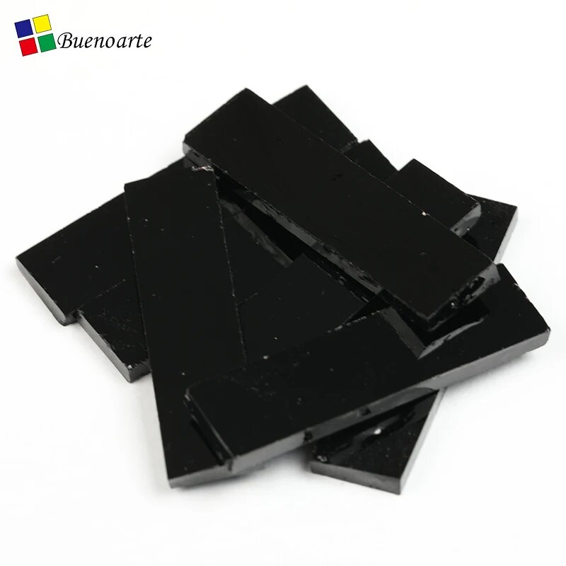 Витражное стекло для мозаики Буеноде Черный, SF13