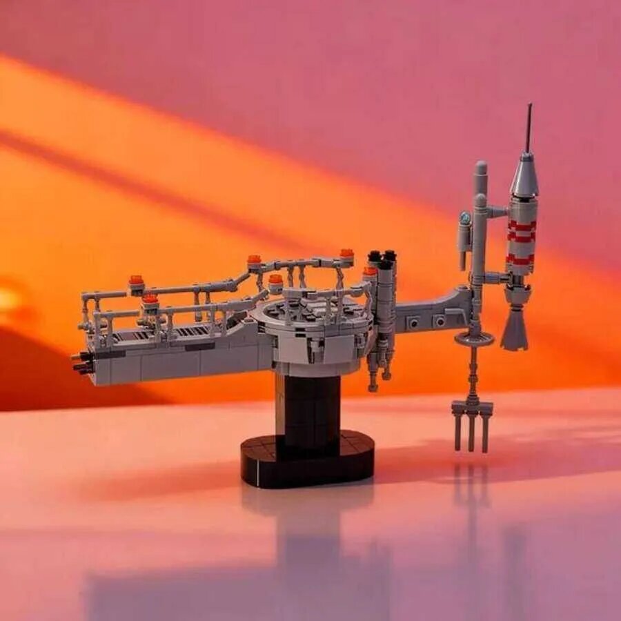 MOC Duel Bespin Part 2 Диорама Звезда Боевая модель из пластика Конструктор