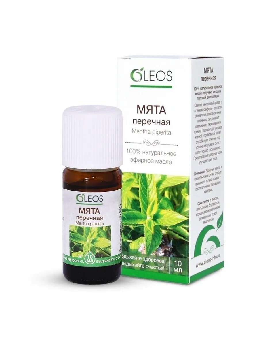 Эфирное масло мяты перечной Oleos 10 мл