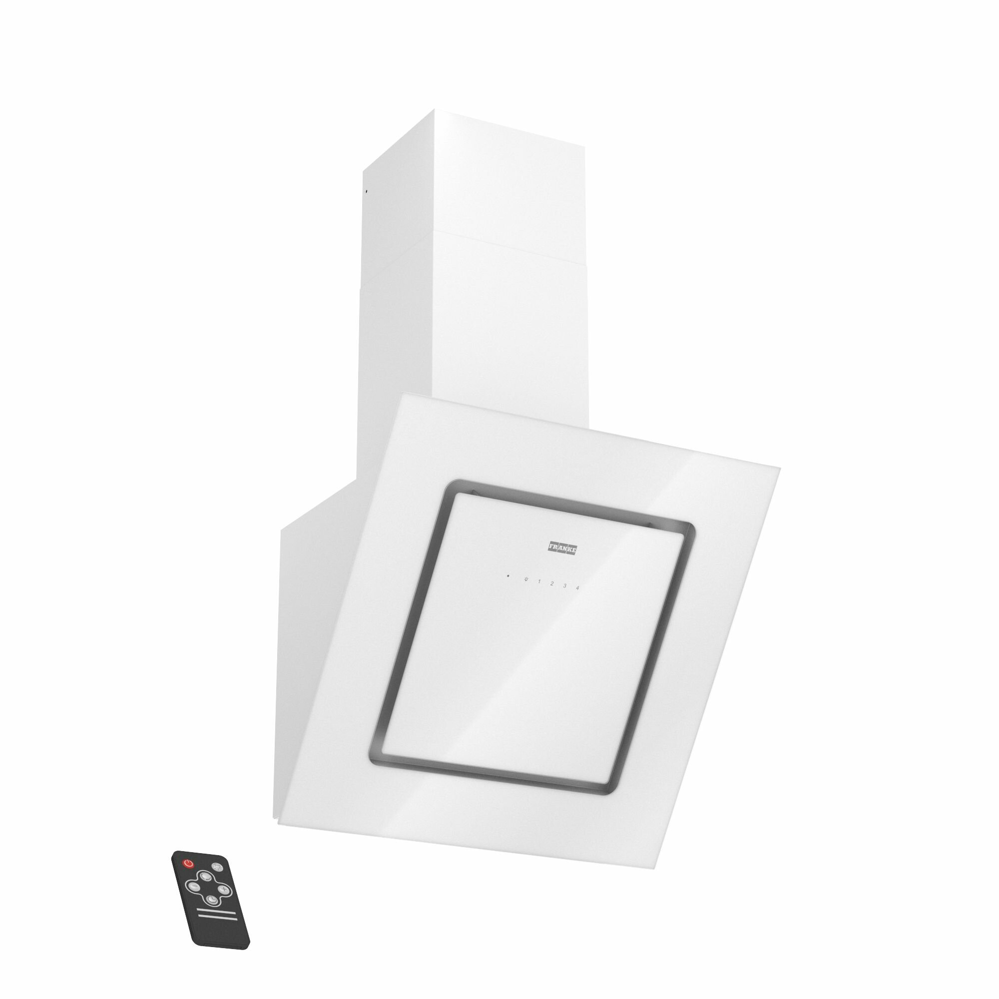 FRANKE MELODY 60 WH наклонная вытяжка, Цвет белый, Производительность 1000 м3/ч, 4 скорости, Режимы отвод и циркуляция, Периметральное всасывание, Сенсорное управление, LED освещение