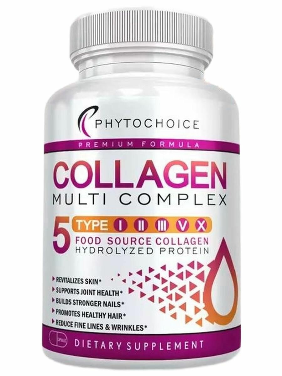 Коллаген Premium PhytoChoice, для кожи, волос и ногтей, мультикомплекс