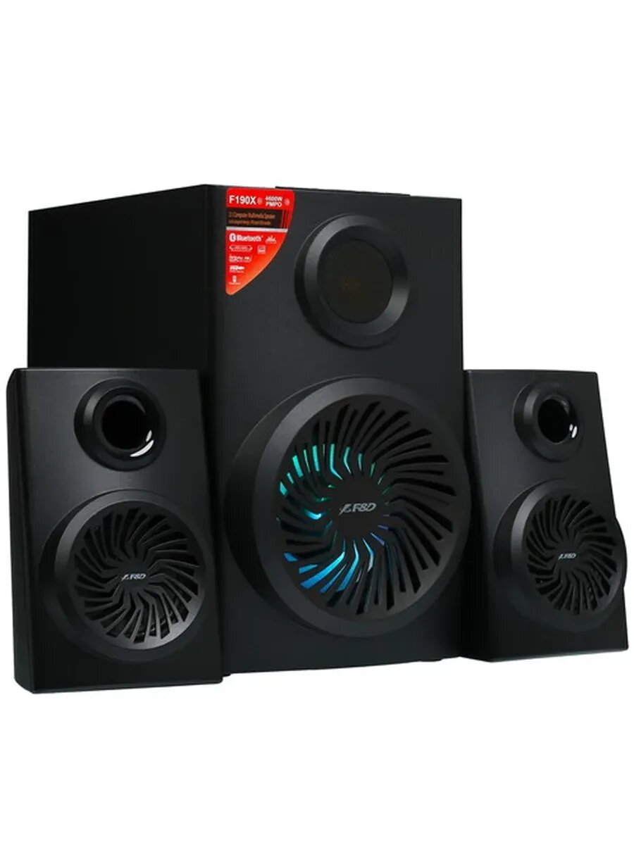 Колонки F&D F190X акустическая система с LED-дисплеем , черный