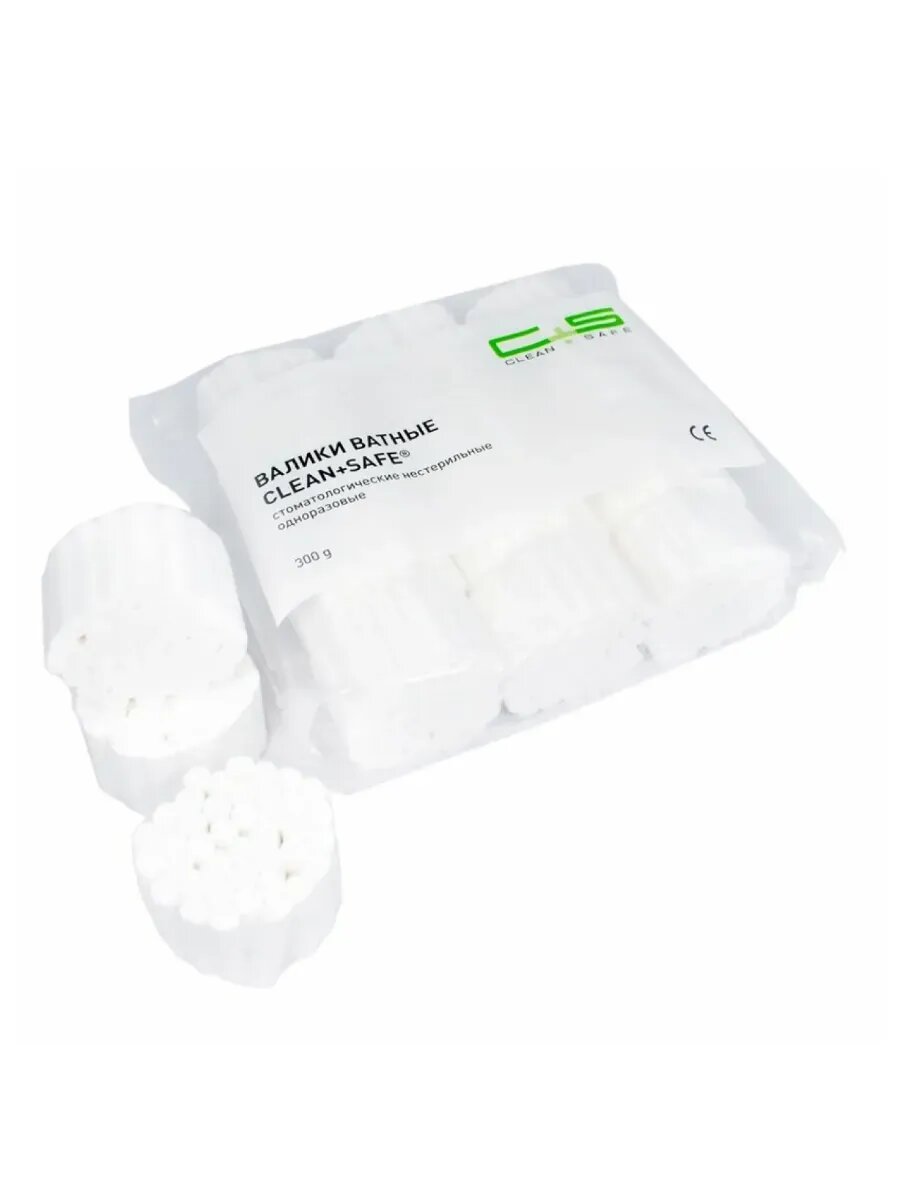 Валики ватные №1 (детские) CLEAN+SAFE, 840 шт