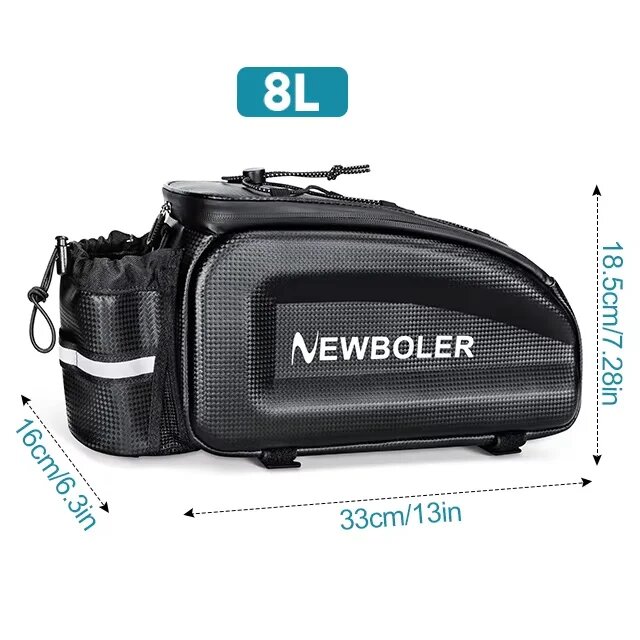 NEWBOLER Велосумка на багажник 8л, BAG305-L