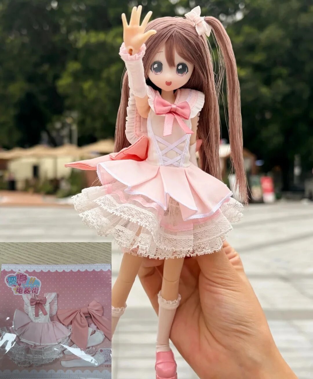 Коллекционная кукла Oioi Studio Magic Girl, розовый наряд