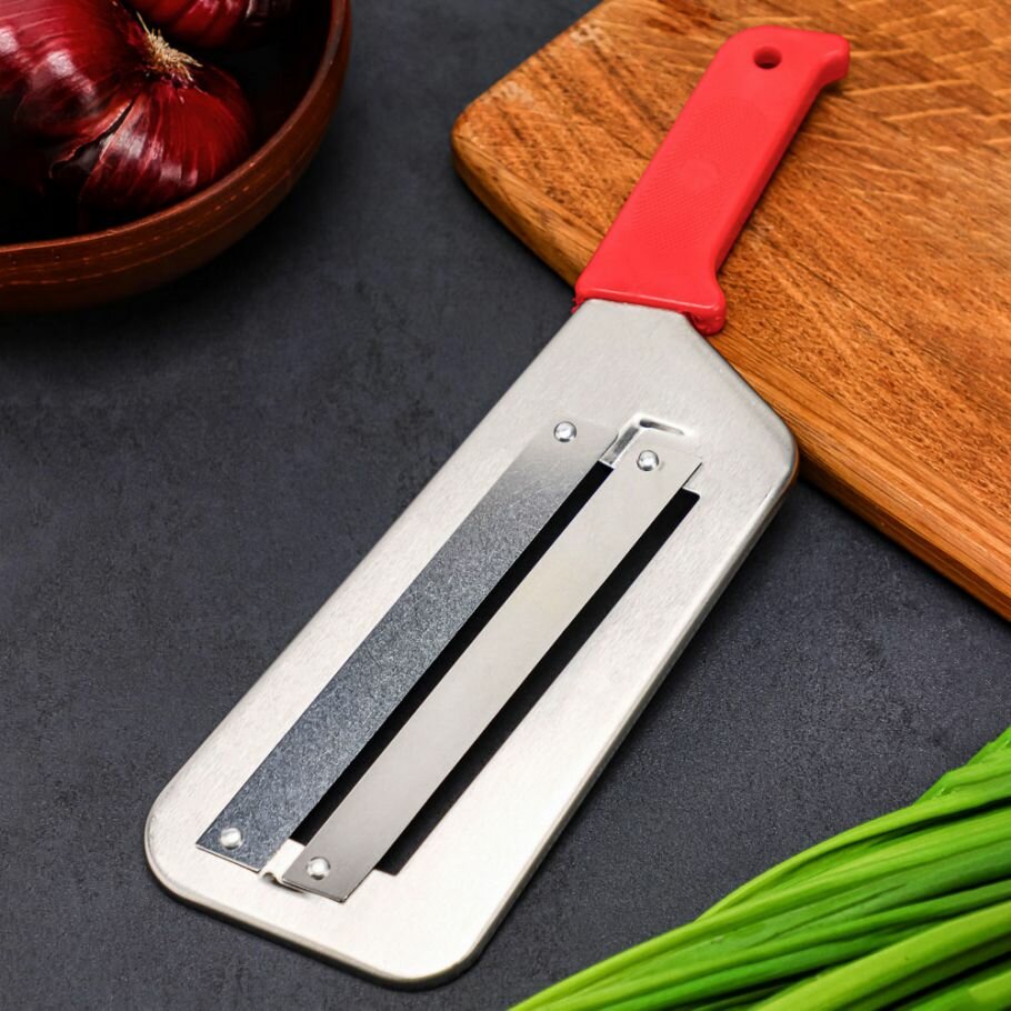 Шинковка для капусты ручная, пластик, нерж. сталь, 29*9 см