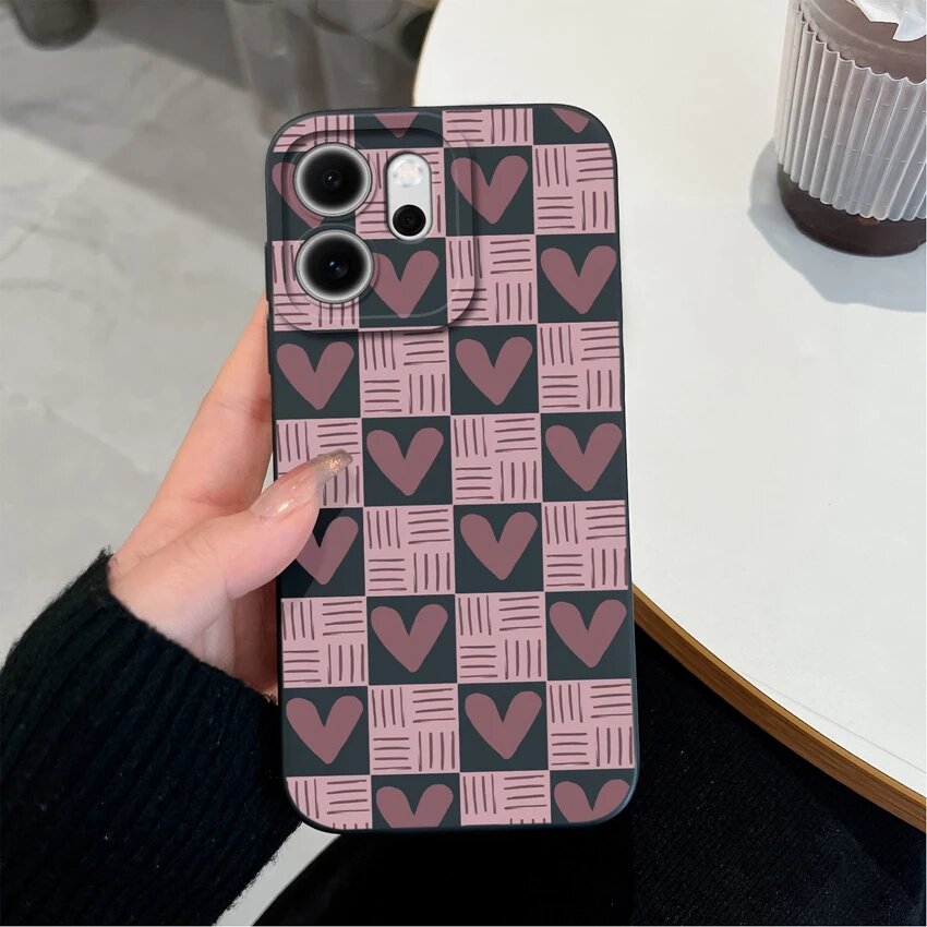 Розовый чехол для Oppo Reno14 F 5G, TYB585
