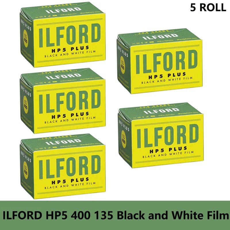 ILFORD HP5 PLUS 400, 5 ролл 135 Черно-белая пленка