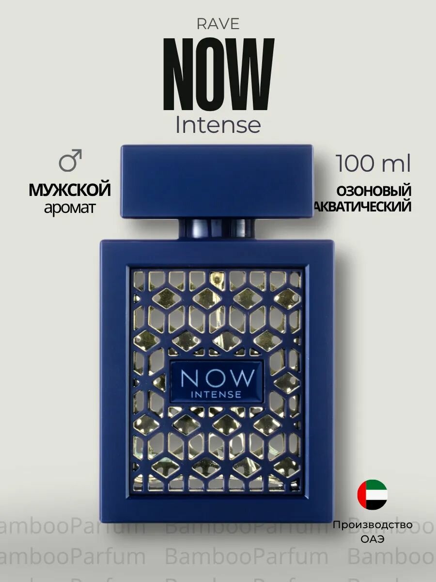 Духи мужские арабские RAVE NOW INTENSE 100 мл