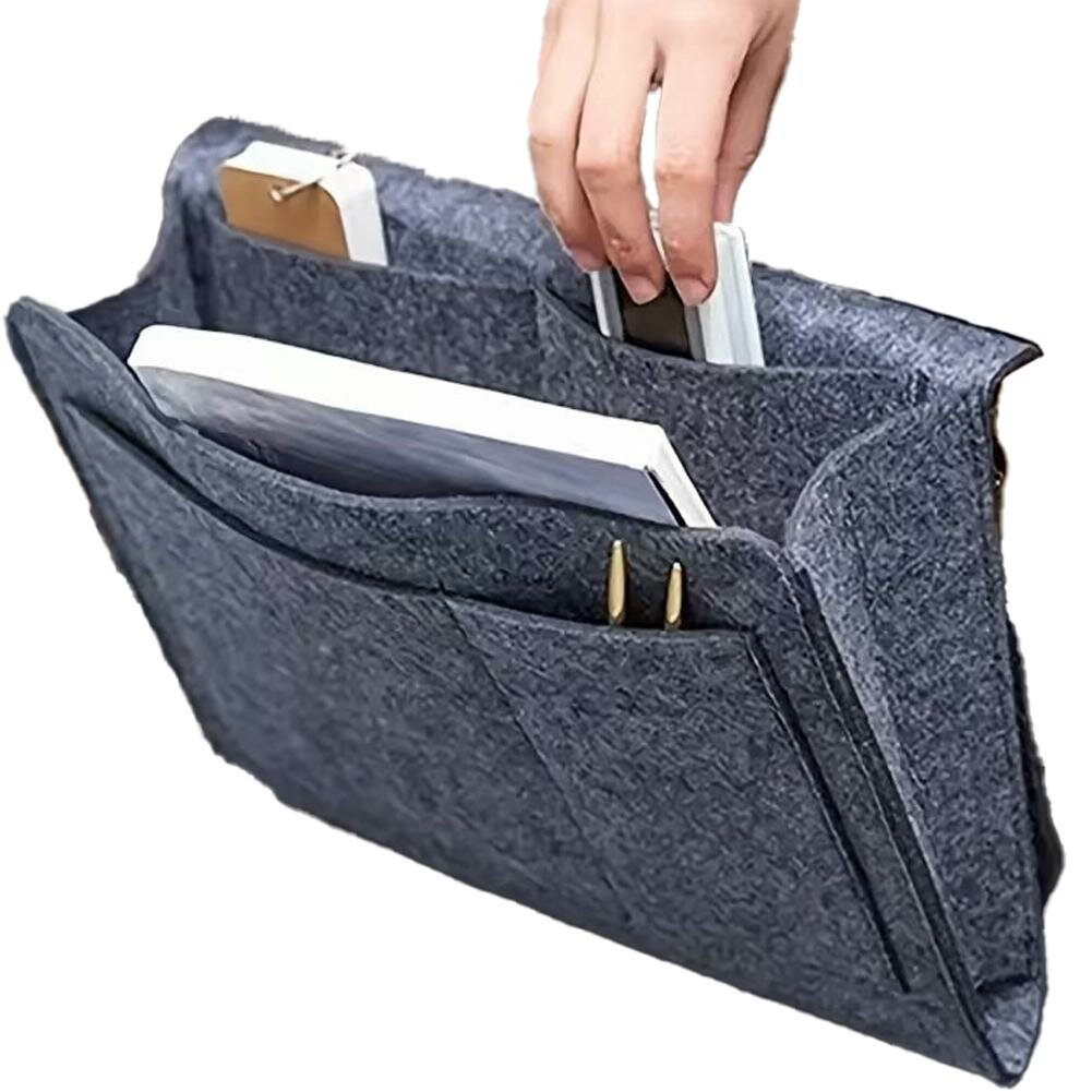 Войлочный органайзер для кровати, настенный карман для хранения у изголовья, портативная подвесная сумка для мелочей у кровати