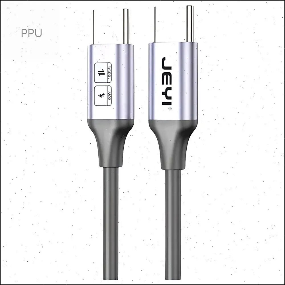 Кабель для мобильных устройств USB Type-C/USB Type-C, 1.5 м, черный матовый