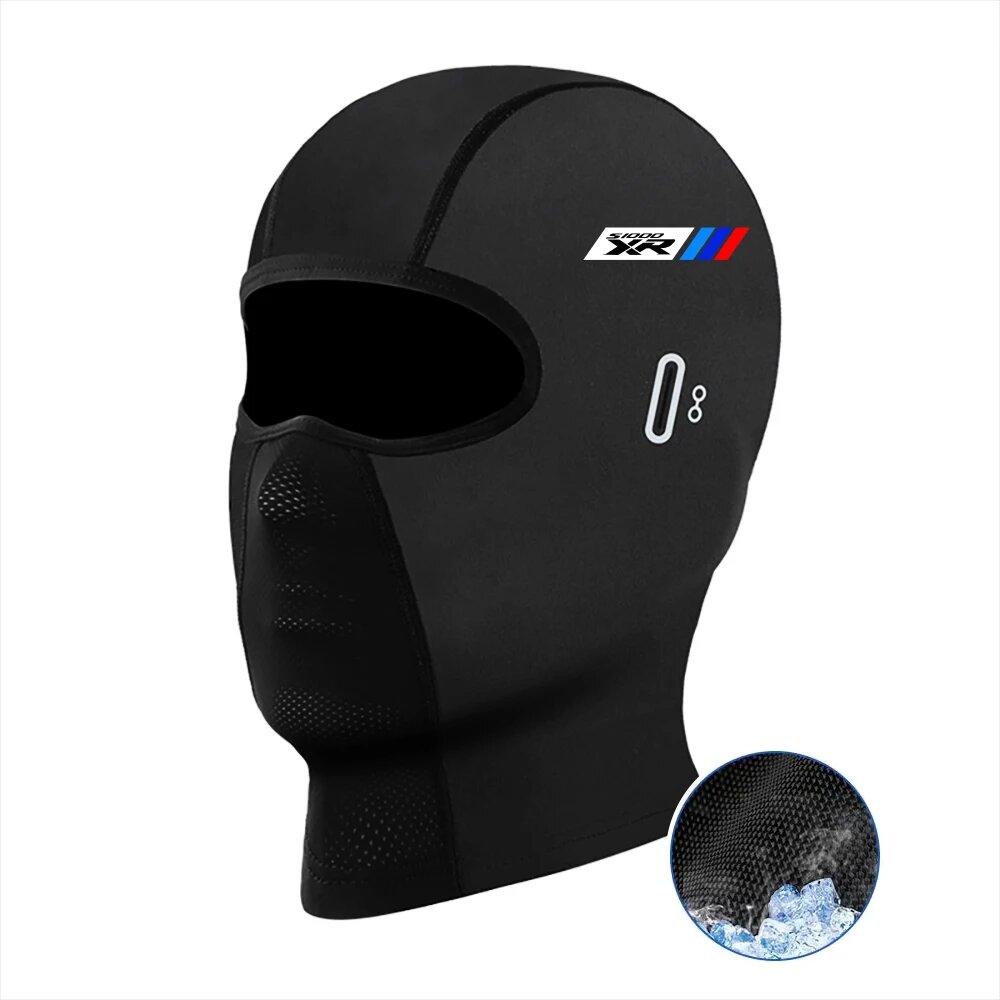 Балаклава для мотоцикла BMW S1000XR S1000 XR S 1000 XR, летняя, с защитой Черный, short black cool