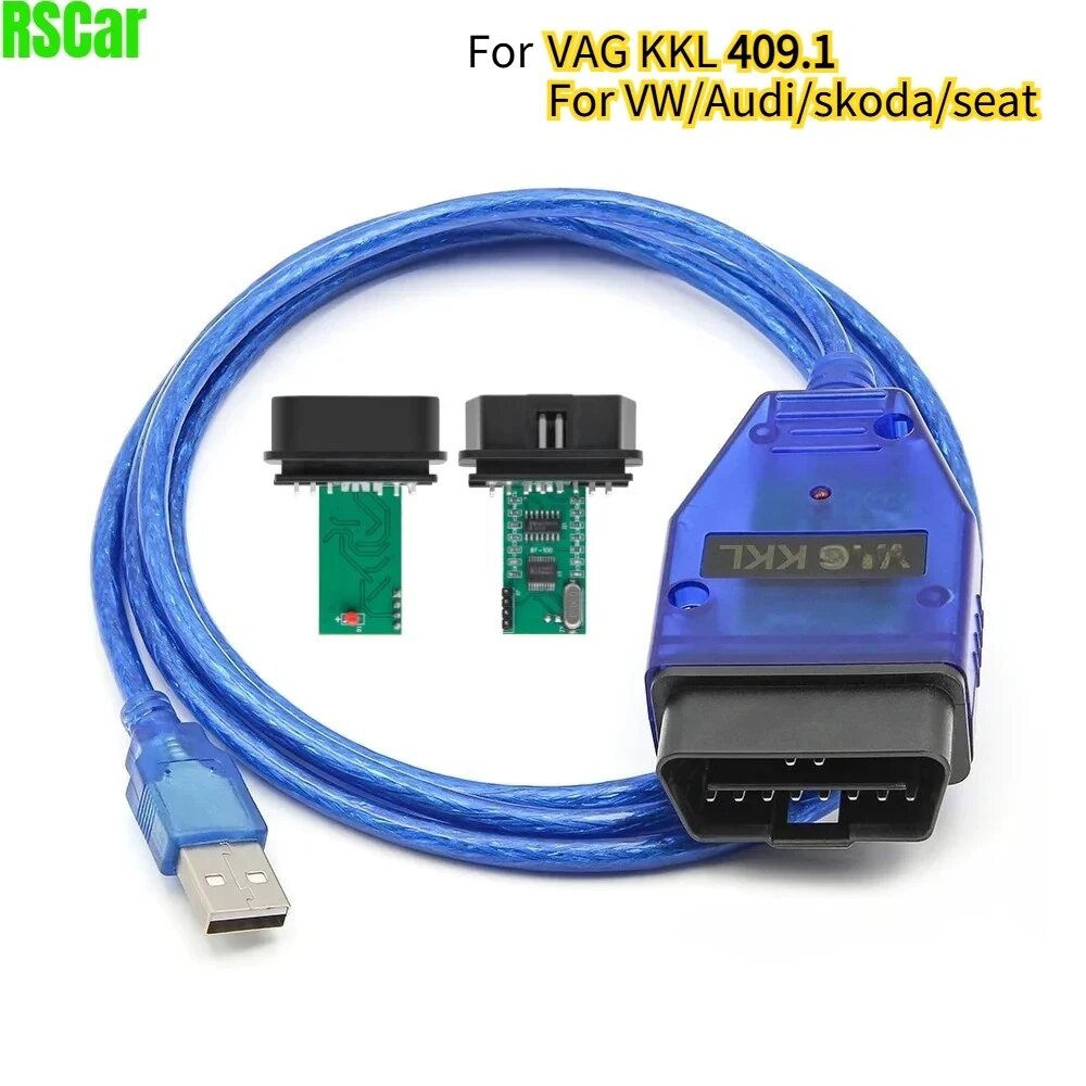 Для VAG KKL 409.1 с CH340T OBD 2 OBD2 Автомобильный диагностический интерфейсный кабель VAG Com 409 1 для VW/Audi/Skoda/Seat Auto Scanner Tool
