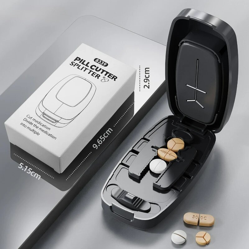 Портативный делитель таблеток Black