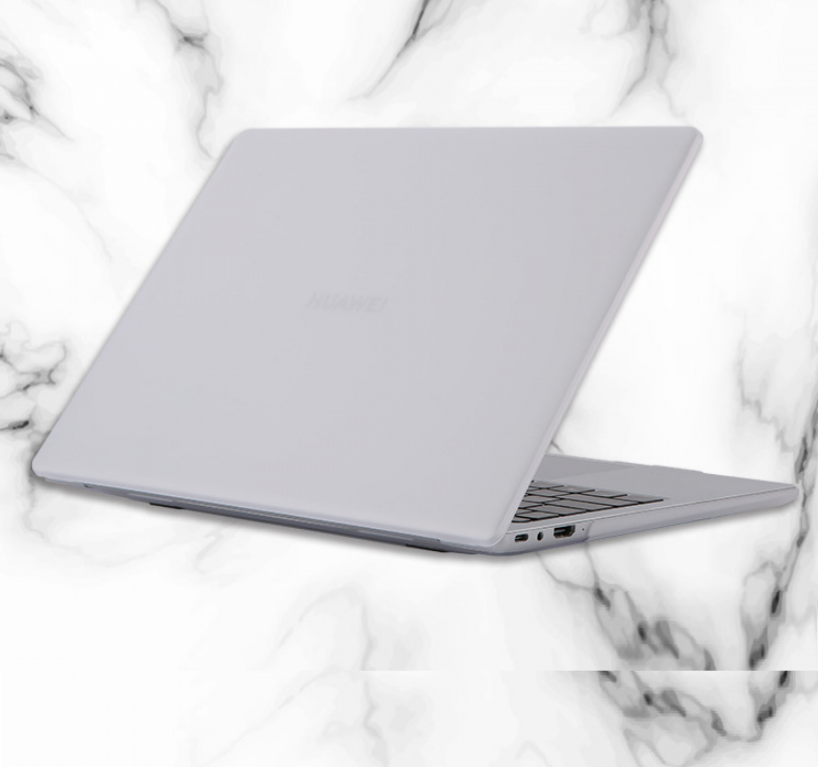 Чехол-накладка MyPads Opako для Huawei MateBook D 15 AMD из премиум пластика белый матовый