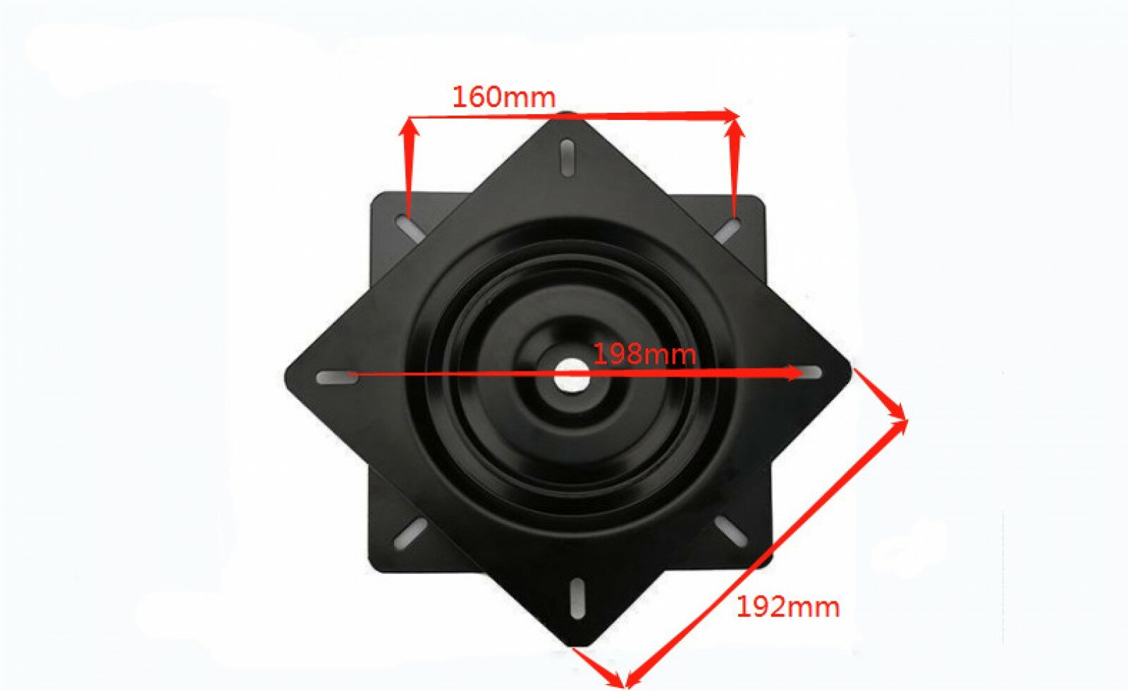 Поворотный механизм MyPads для кресел и мебели, оцинкованная сталь 2 мм, 360° вращение