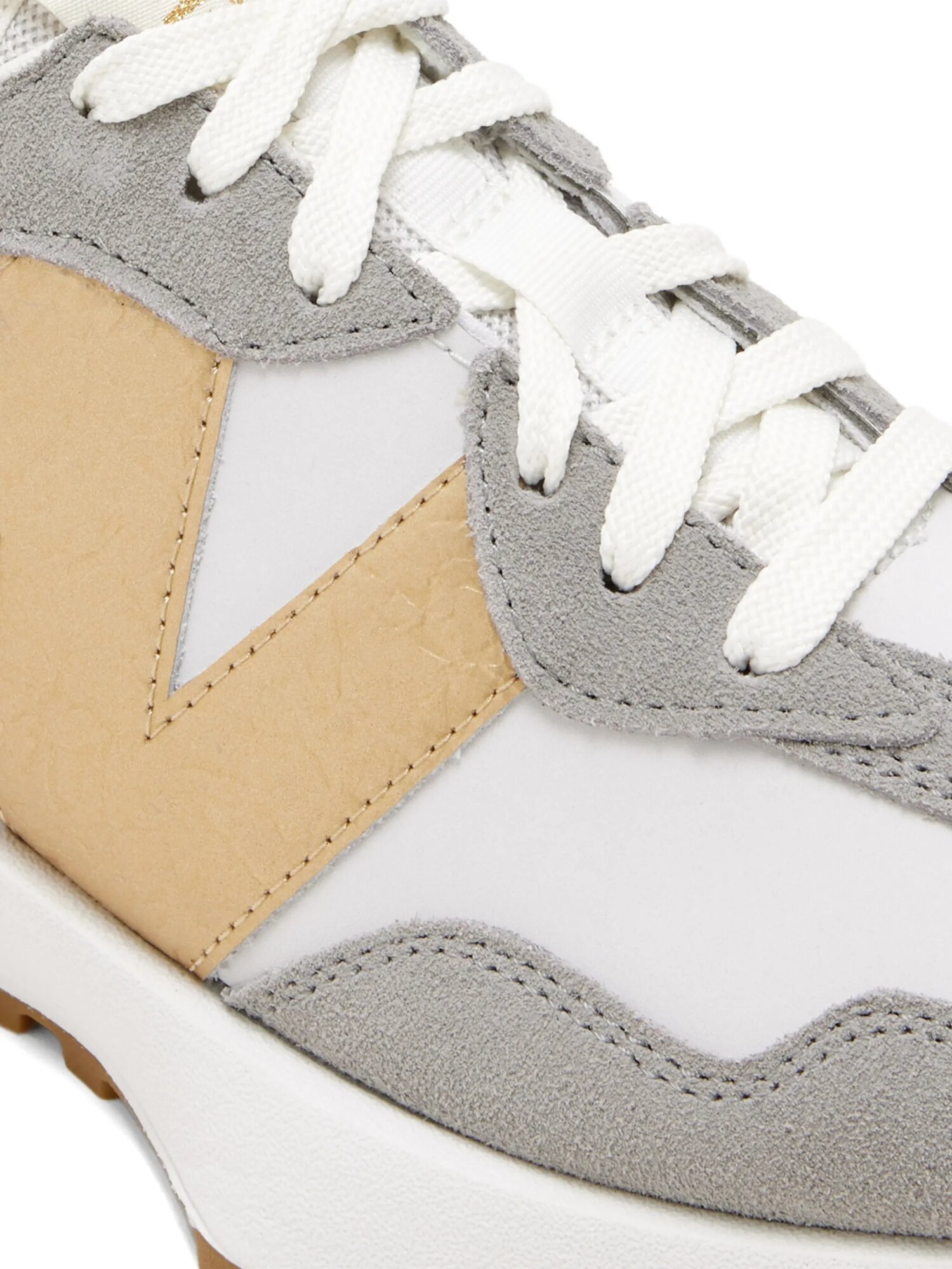 Кроссовки New Balance 327, размер 6.5, бежевый/белый — фото 1