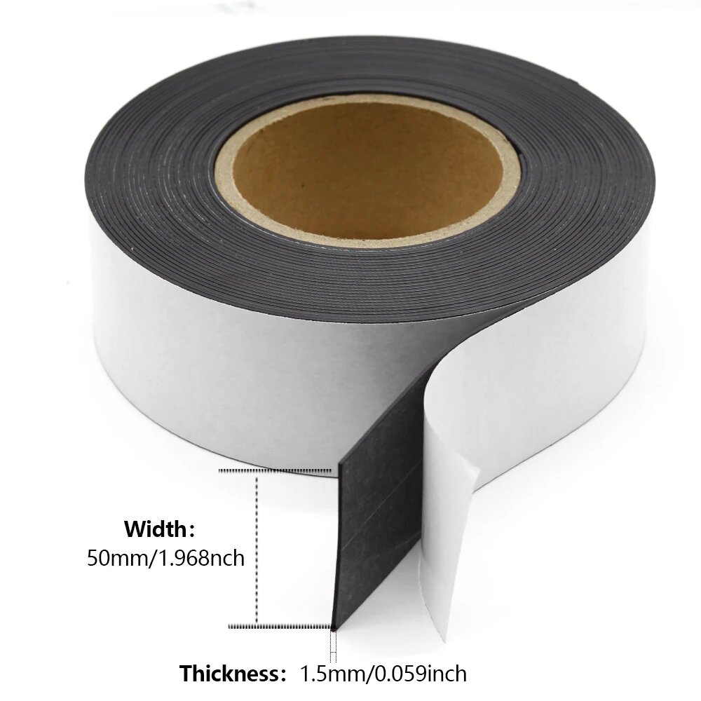 Магнитная лента самоклеящаяся 1 м 50x1.5mm