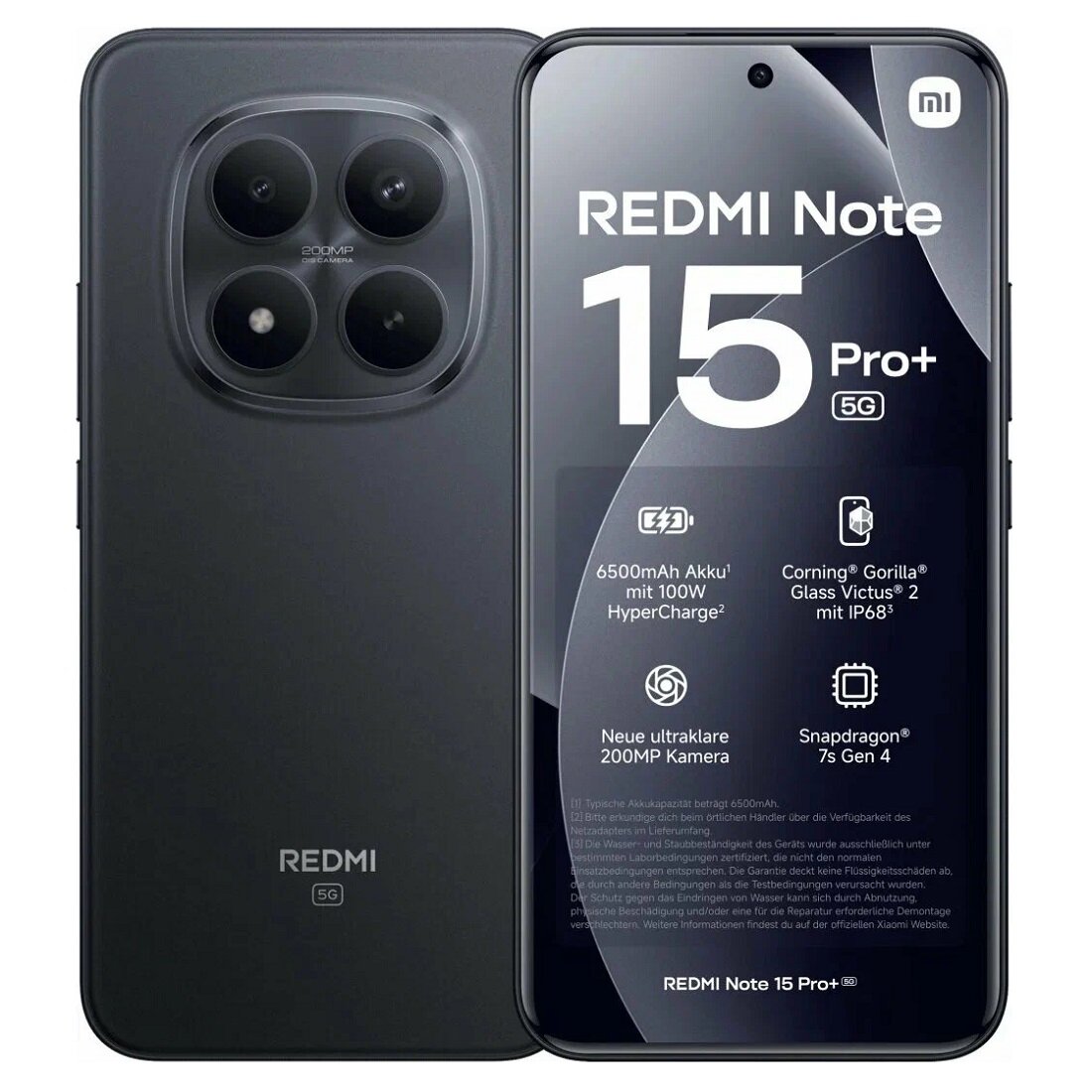 Смартфон Xiaomi Redmi Note 15 Pro+ 8/256Gb черный RU