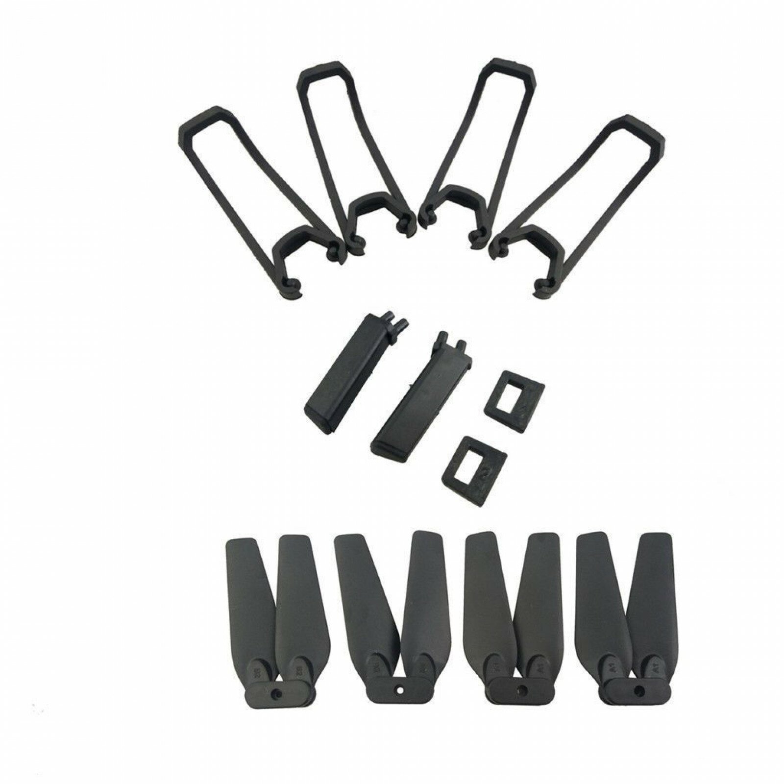 Комплект лопастей, защиты и шасси MyPads для квадрокоптера Eachine E58, M68, S168 из прочного пластика