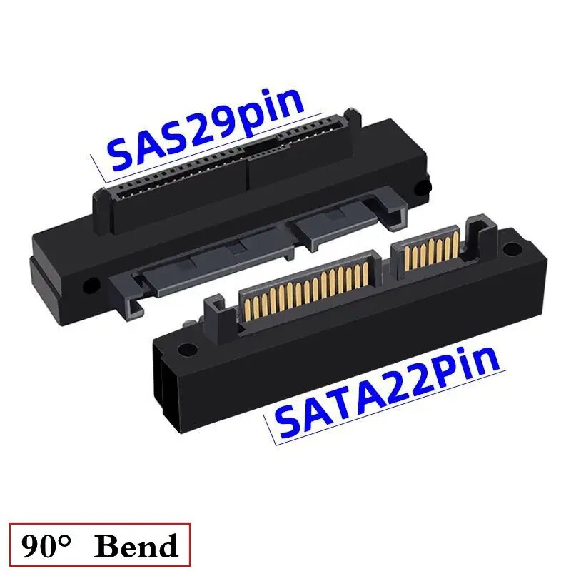 AXONUS Кабель-переходник SAS 29Pin на SATA SAS 29P F-SATA 22P M