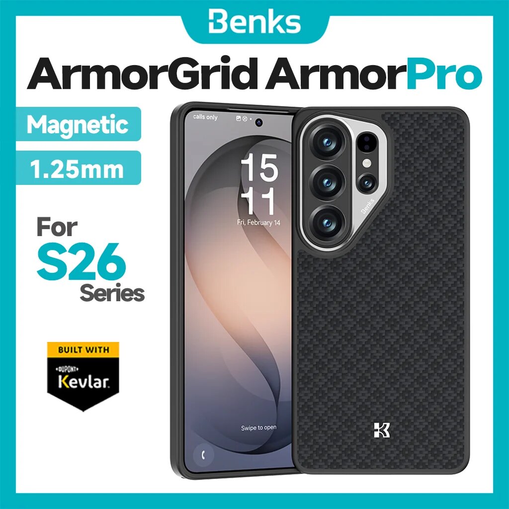 Benks ArmorGrid ArmorPro, Galaxy S26, арамид, магнитный чехол