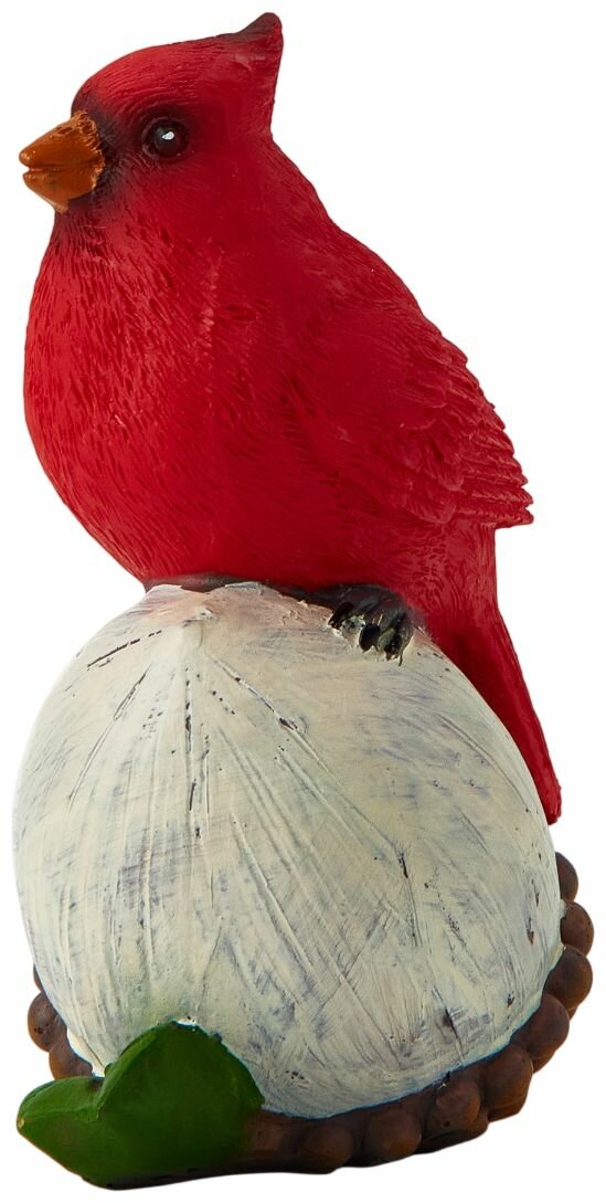 Фигурка настольная "Птичка на желуде" из полистоуна, статуэтка для интерьера и праздника, сувенир в подарок, праздничный декор, размер 8.5х8х12 см