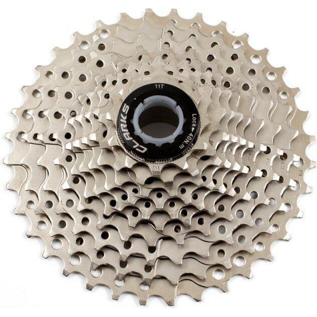 Кассета Clarks C-10SC, 10-скоростная, Shimano-совместимая, 11-36T, 420г, серебристая, 3-841