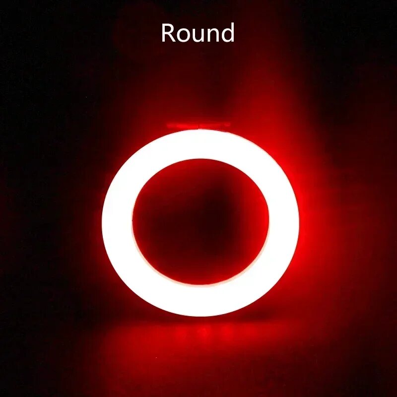 Велофонарь задний Red Round shape USB