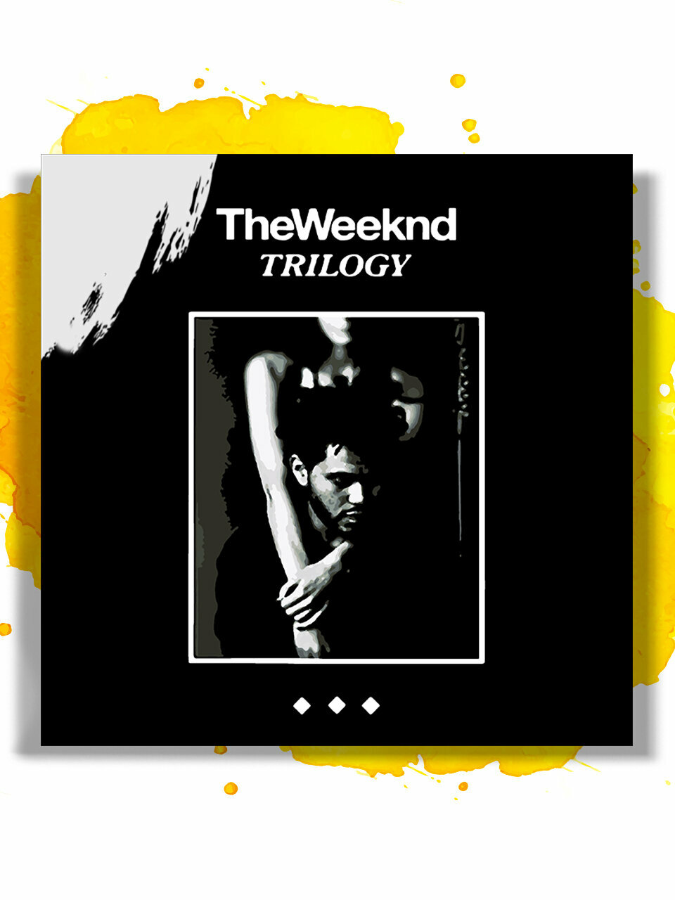 Картина по номерам на холсте The Weeknd - Trilogy, 40 х 40 см