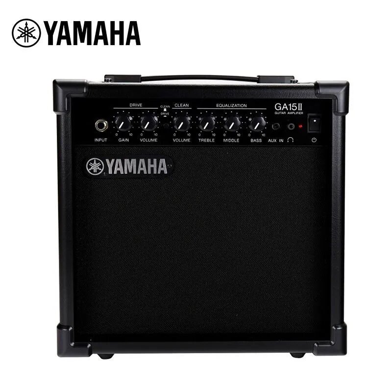 Гитарный комбоусилитель Yamaha GA15II для электрогитары, портативный, черный матовый, Индонезия, GA15II[Искажение/Портативный]