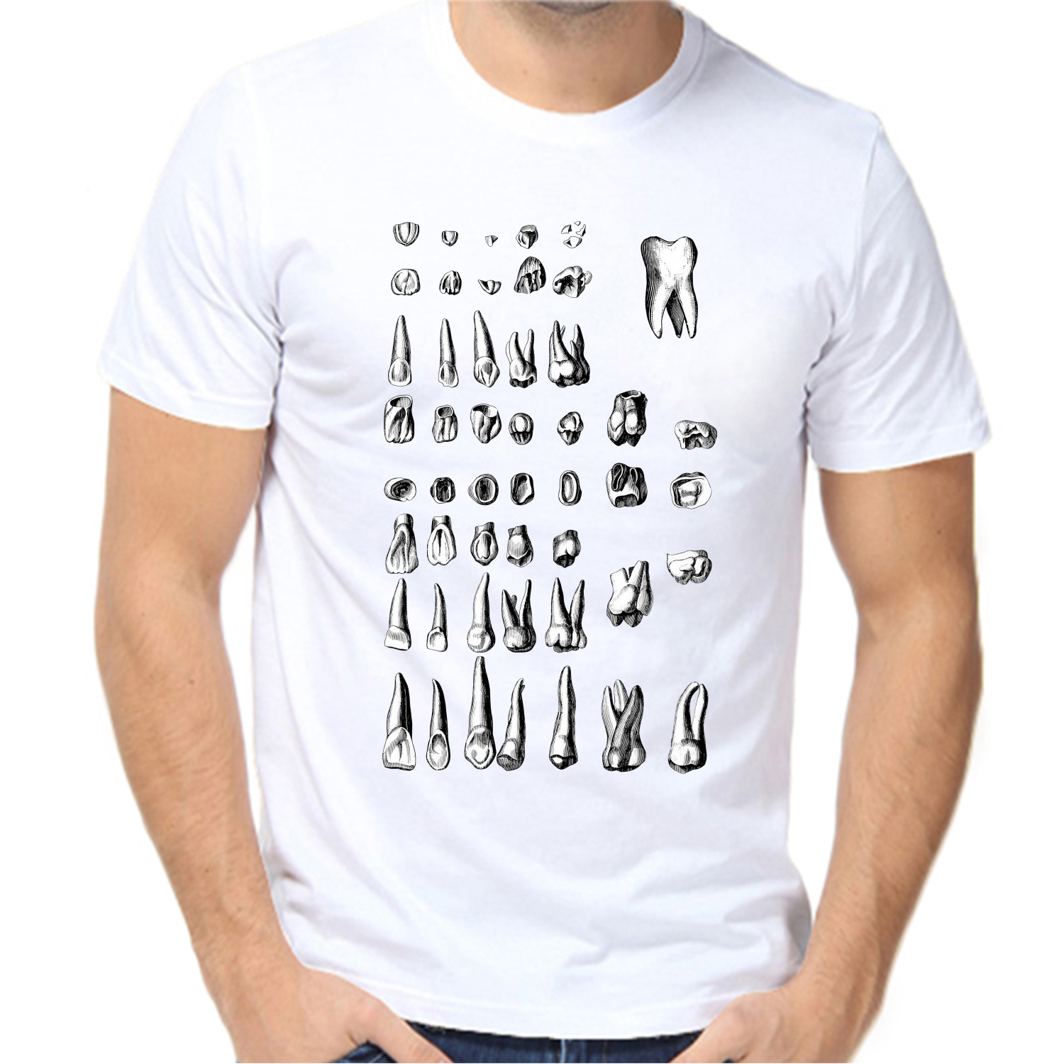 Футболка с зубами