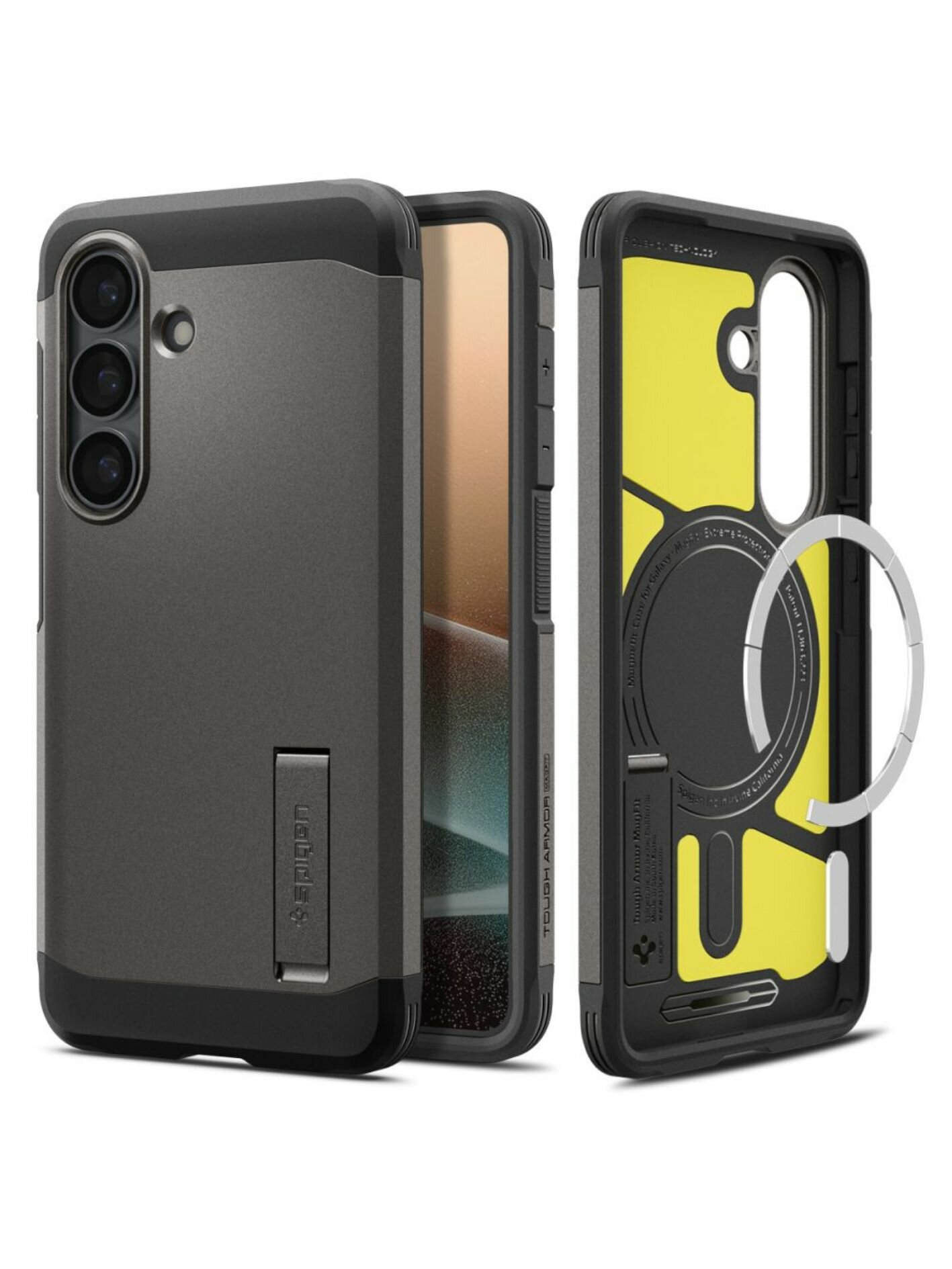 Чехол на Samsung Galaxy S26, Spigen Tough Armor Mag MagSafe (ACS10739), противоударный, бортики для защиты камеры и дисплея / Чехол на Самсунг Галакси С26