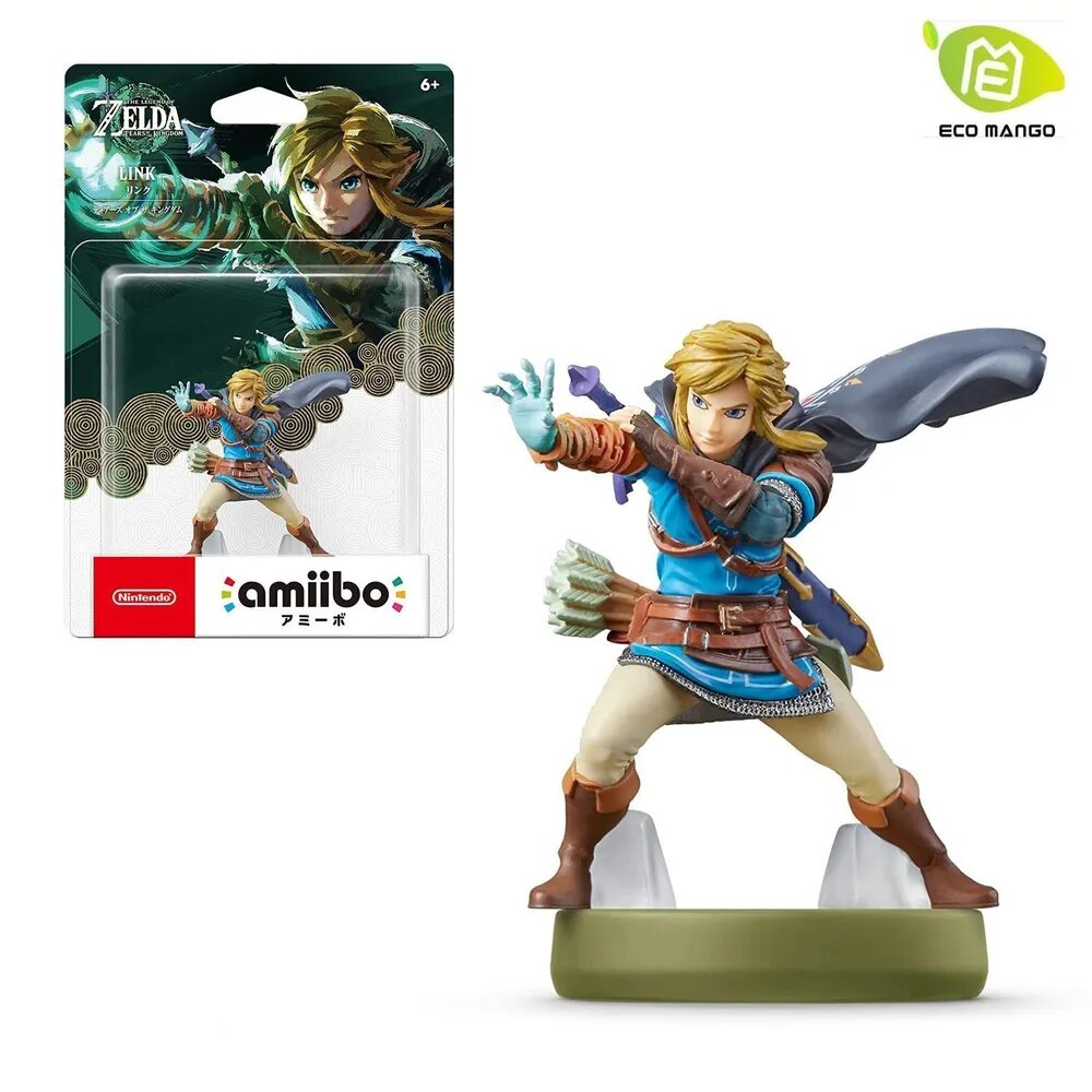 Фигурка Nintendo Amiibo Link (Tears of the Kingdom) для видеоигр, пластик, 10 см