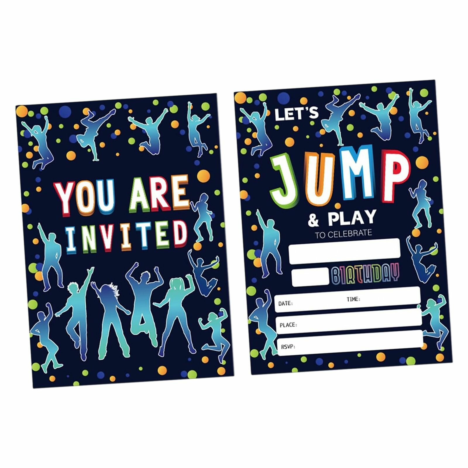 20 ярких приглашений на день рождения с неоновым дизайном