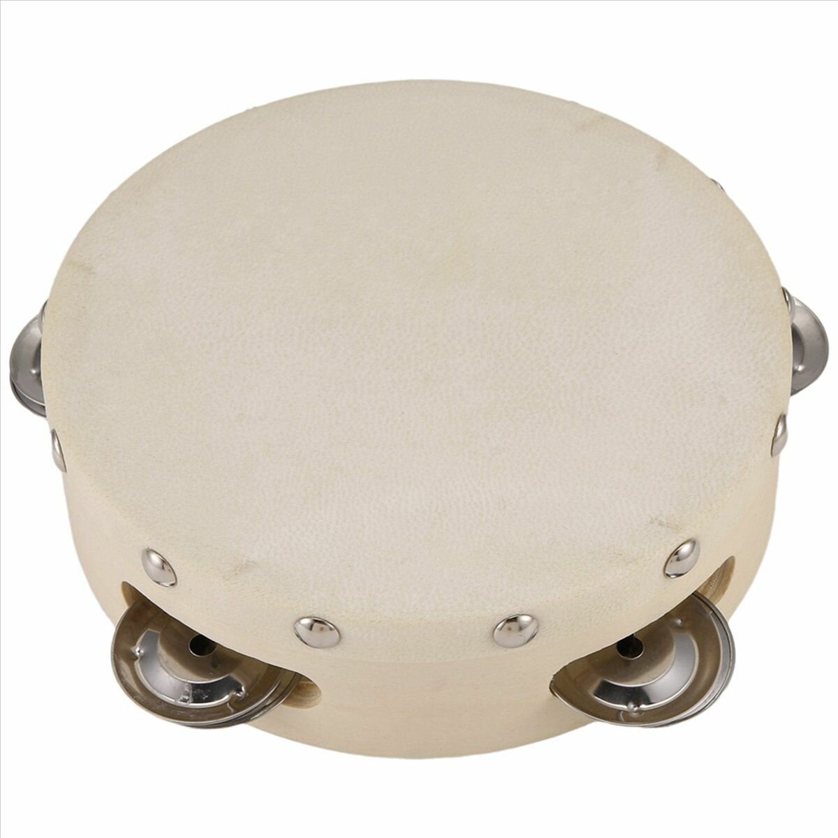 6-дюймовый ручной бубен, колокольчик, металлические джинглы, перкуссия, музыкальная игрушка совместим с КТВ, вечерние, детские игры