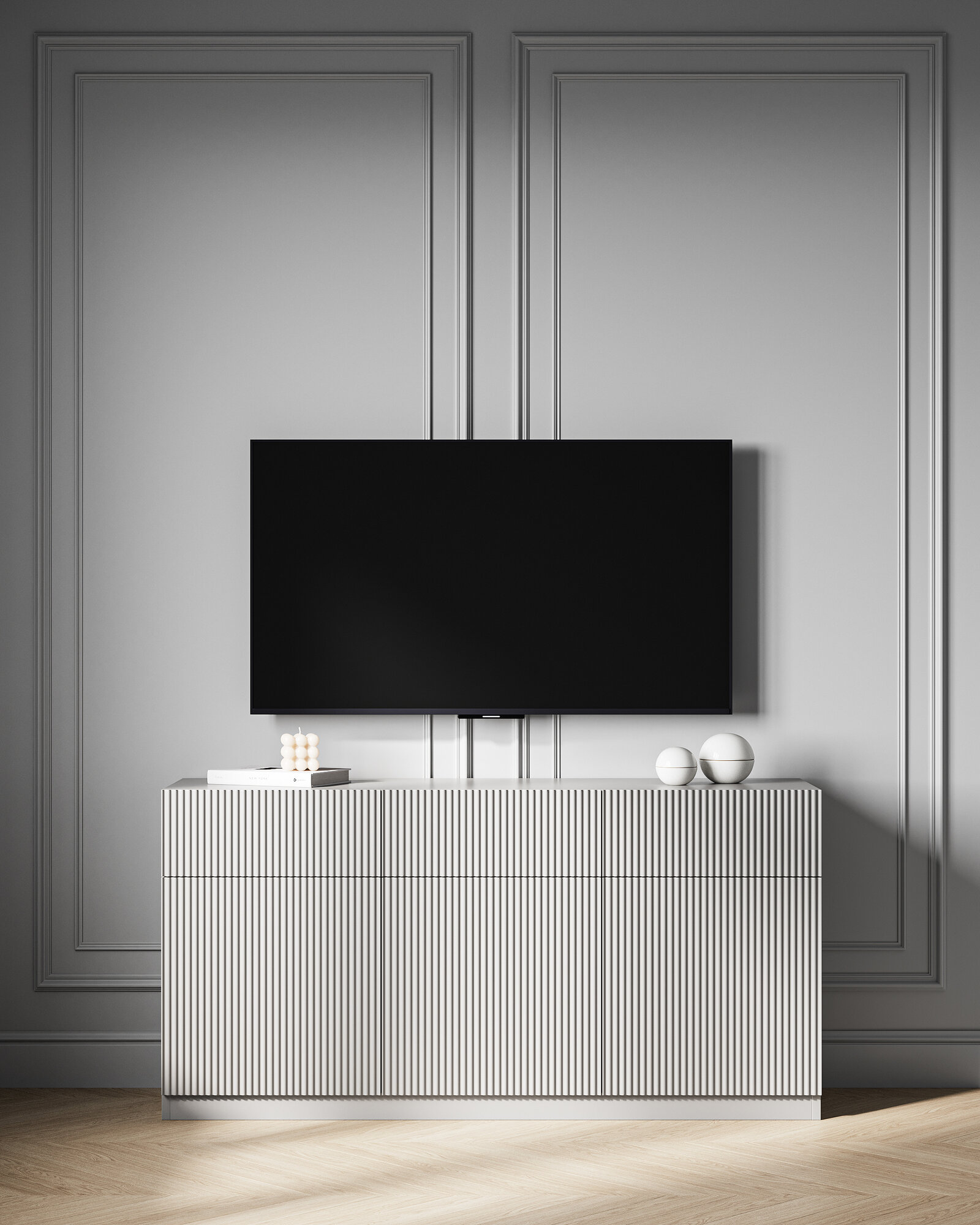 Комод Моника с ящиками для одежды и хранения вещей, современный стиль, МДФ фасады