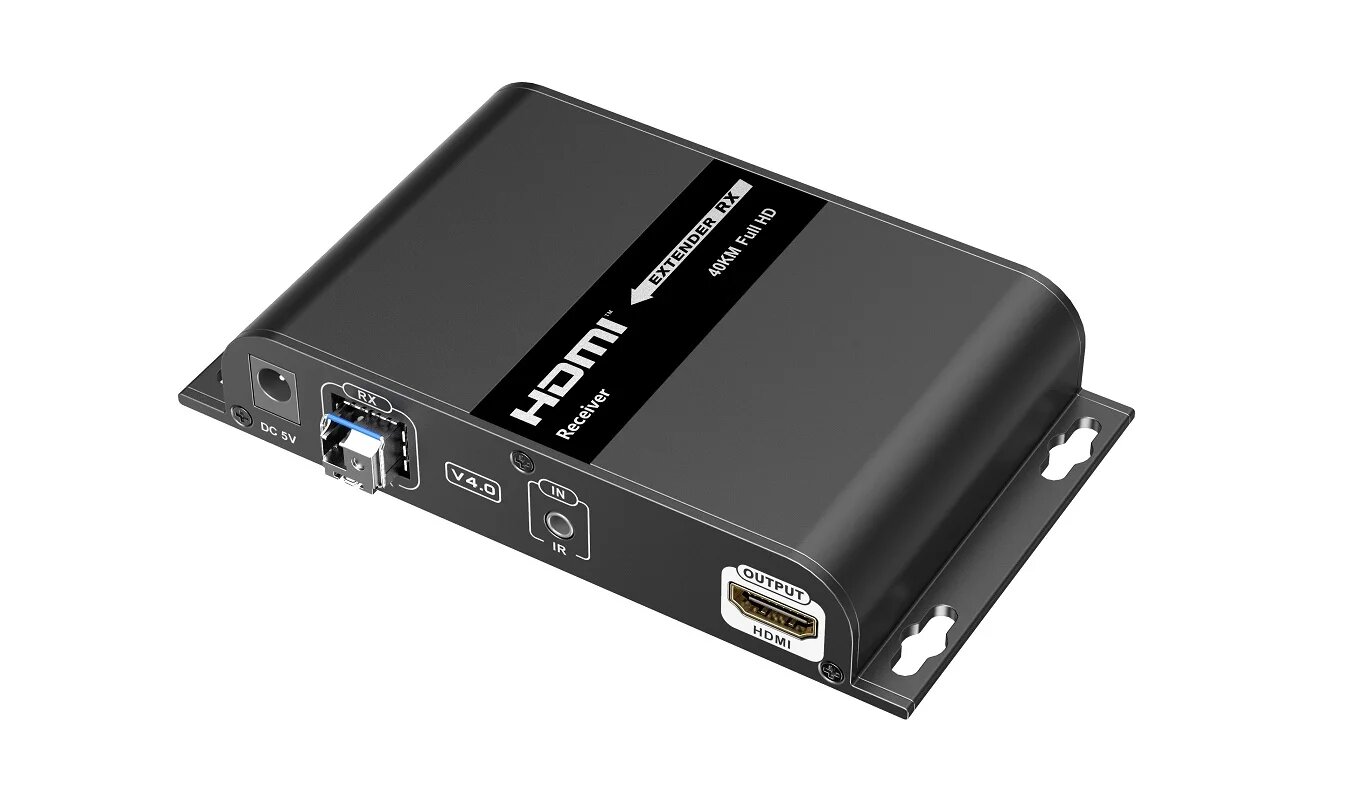 HDMI удлинитель оптоволоконный Receiver only, EU Plug, V4.0