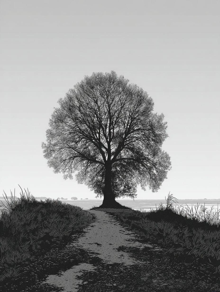 Черно-белый постер 30х40 см - ЧБ 9