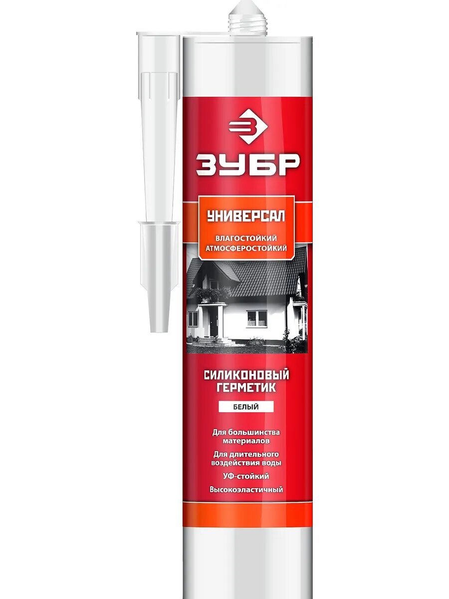 280 мл, белый, универсальный силиконовый герметик (41233-0)