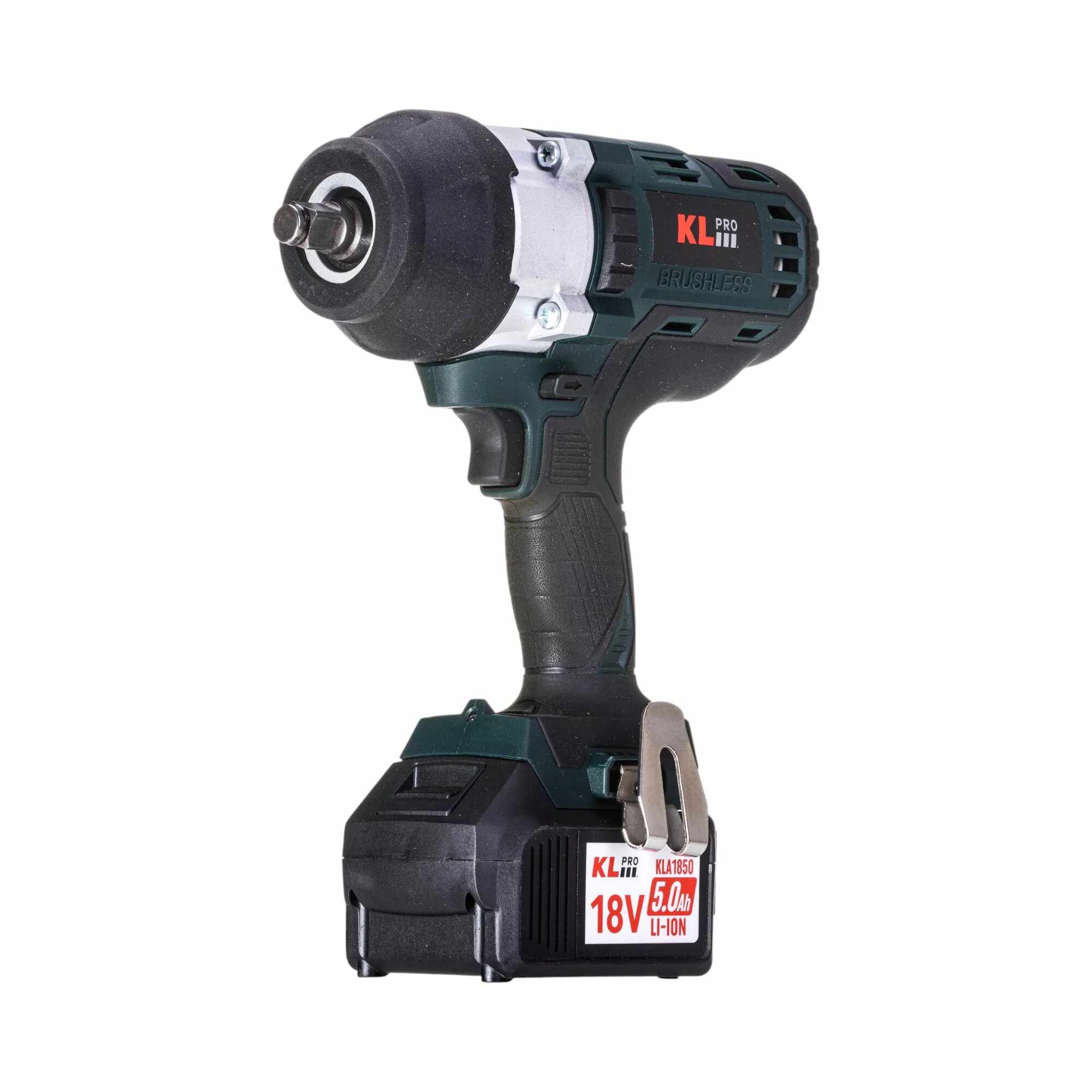 Профессиональный бесщеточный гайковерт аккумуляторный KLPRO KLSS18BHX-50 (18В, Li-ion-2шт, 5.0Ач, 800Нм, З/У, в кейсе)
