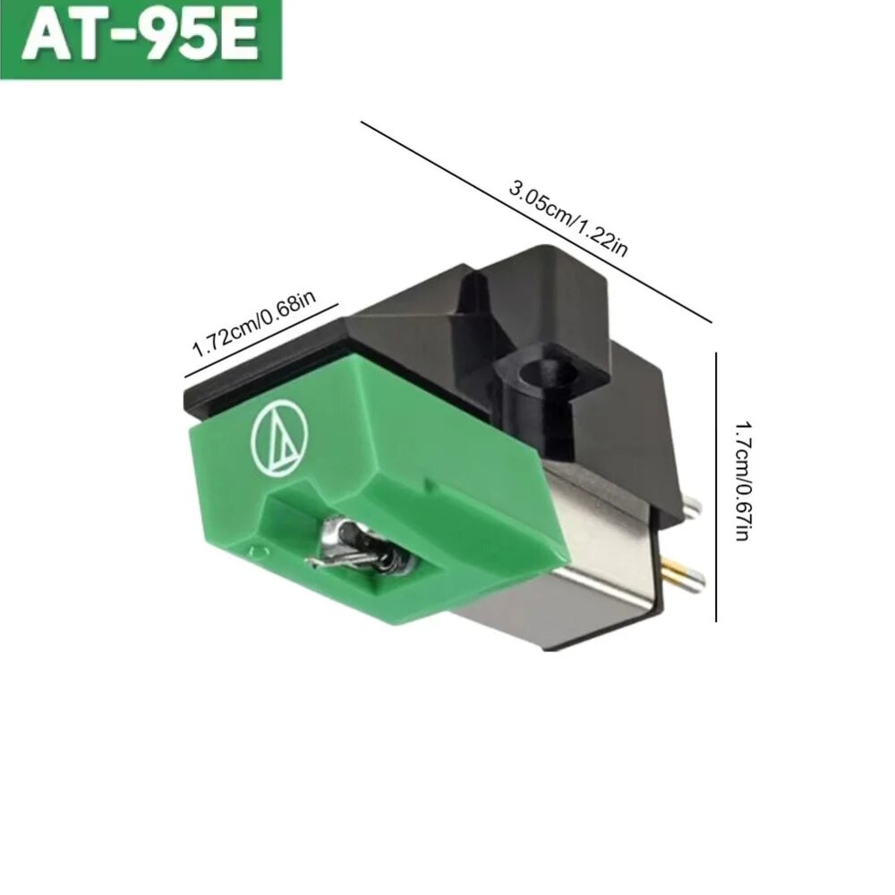 Картридж для проигрывателя Audio-Technica AT-95E, зеленый