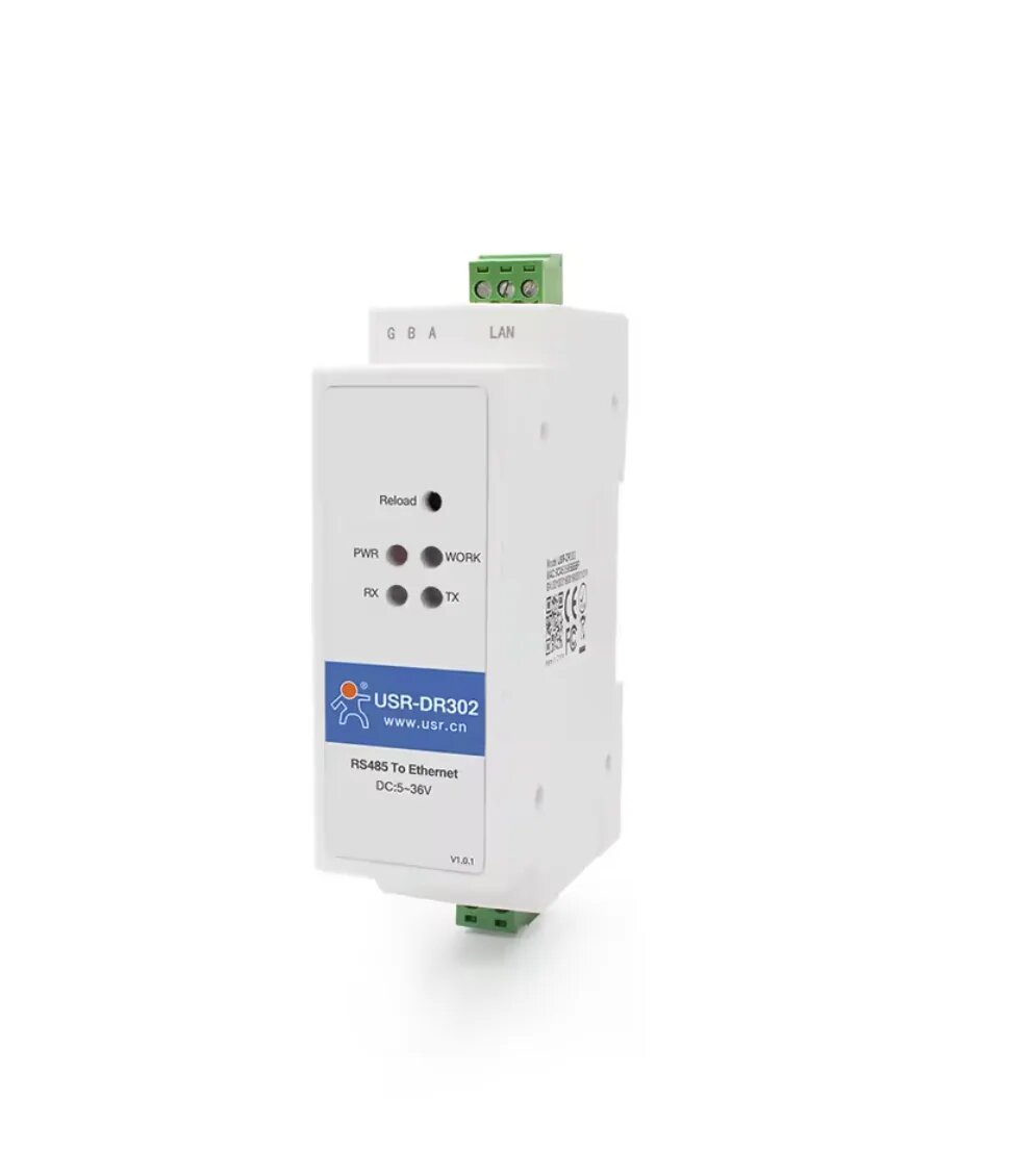 USR-DR302 RS485 to Ethernet преобразователь, device only