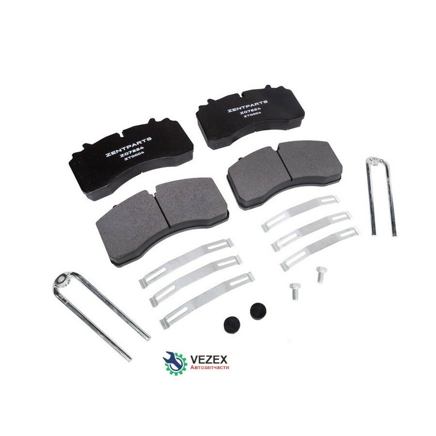 ZENTPARTS Z07224 колодки дисковые тормозные! с р/к WVA 29336/29162\ Schmitz, Wabco MAXX22T